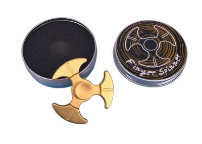China Bat/fish tail/ three leaf shape decompression toy anti-focus trouble toy alloy fingertip gyro for sale