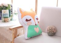 China Cotton Cute Plush Pillows Fully Filling Fox Plush Pillow For Little Girl Gift for sale