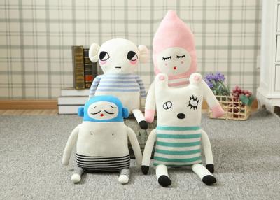 China Colorful Custom Plush Toys knit weave doll with 100% PP Cotton Fill in for sale