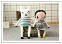 China Colorful Custom Plush Toys knit weave doll with 100% PP Cotton Fill in for sale