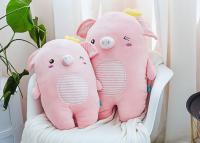 China Crown Cute Pig Cuddly Toy , Mascot Plush Toys 45-55cm Size For Girlfriend Gift for sale