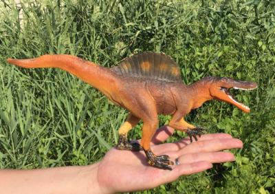 China Plastic Dinosaur Model Toys / Jurassic World Spinosaurus Toy L28*W7.5*H13 Size for sale