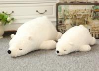 China Stuffed Animal Plush Toys 70cm Size 0.8kg Pure White Teddy Bear Soft Toy for sale
