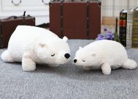 China Stuffed Animal Plush Toys 70cm Size 0.8kg Pure White Teddy Bear Soft Toy for sale
