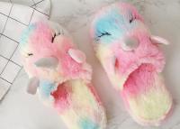 China Novelty Creative Girls Unicorn Slippers / Unicorn Home Slippers EN71 Approved for sale