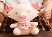 China Personalized Pig Plush Toy , Extra Soft Cute Pig Doll For  Girls / Kids Gift for sale