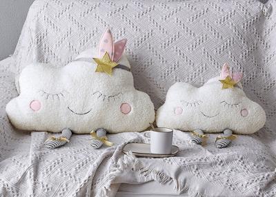 China Children Gift Smiley Face Stuffed Toy , Lovely Cloud Plush Toy With Foot for sale