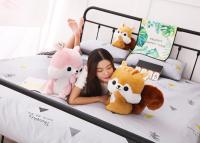 China Christmas Gift Animal Plush Toys / Stuffed Squirrel Toy With Long Tail Standing for sale