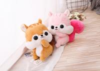 China Christmas Gift Animal Plush Toys / Stuffed Squirrel Toy With Long Tail Standing for sale
