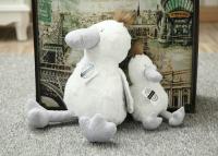 China Soft Personalised Plush Toys Striped Big White Duck Doll For Baby Playing for sale