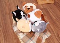 China Down Cotton Bulldog Soft Toy / Husky Pillow Bulldog Plush Toy Mascot For Kids for sale