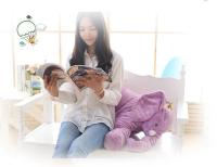 China 0.8kg Soft Stuffed Elephant Plush Toy 40 - 90cm Size Height For Birthday Gift for sale