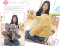 China 0.8kg Soft Stuffed Elephant Plush Toy 40 - 90cm Size Height For Birthday Gift for sale
