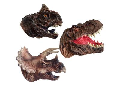 China Plastic Cement Dinosaur Model Toys / Dinosaur Puppet Toy For Kids Playing for sale