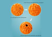 China 10cm 3D Labyrinth Ball Toy , 230g Decompression Ball For Anxiety Relief for sale
