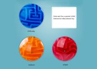 China 10cm 3D Labyrinth Ball Toy , 230g Decompression Ball For Anxiety Relief for sale
