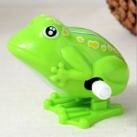 China 5 Cm Long Classic Wind Up Toys / Green Frog Wind Up Toy For Preschool Education for sale
