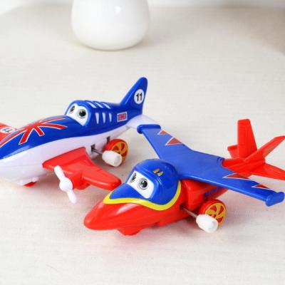China Cool Aircraft Plastic Wind Up Toys Size 9*4*3 Cm With 10cm Long EN71 Approved for sale