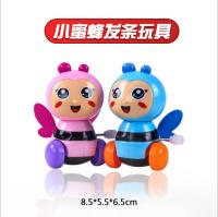 China 8.5cm High Plastic Wind Up Toys Blue / Pink Bee Wind Up Toy For Display for sale