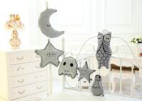 China Elf Moon Star Shaped Pillow Night Light Up Doll 100% PP Cotton Fill In For Child Toy for sale
