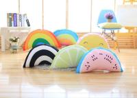China Colorful Cute Plush Pillows / Rainbow Shaped Pillow With 100% PP Cotton Fill In for sale