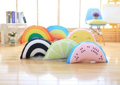 China Colorful Cute Plush Pillows / Rainbow Shaped Pillow With 100% PP Cotton Fill In for sale