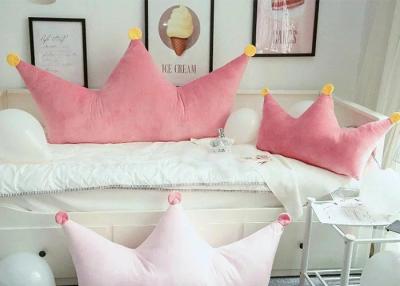China Super Soft Cute Plush Pillows / Princess Crown Shaped Pillow Color Customized for sale