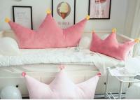 China Super Soft Cute Plush Pillows / Princess Crown Shaped Pillow Color Customized for sale