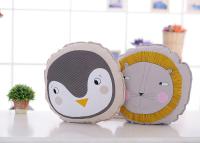 China Creative Cute Plush Pillows Round Plush Animal Pillows With Lion Head Shape for sale