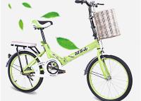 China Popular Kids Exercise Bike / 20 Inch Folding Bike 6 Speed 133*100 Size for sale