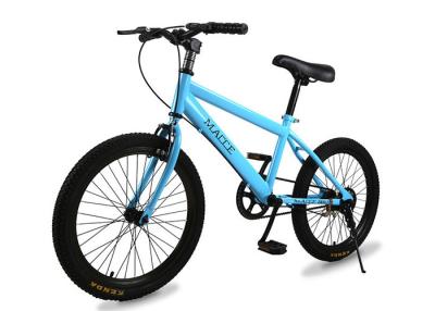 China Single Color Kids 20 Inch Mountain Bike / Student Mountain Bike With Plastic Pedal for sale
