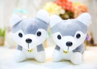China 25cm Size Cute Husky Plush Toy , Colorful Custom Made Plush Toys CE Certified for sale