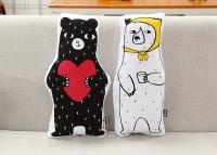 China Cute Decorative Sofa Pillows / Plush Animal Pillows 50 * 25cm Size EN71 Approved for sale