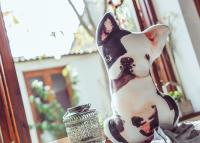 China Cuddly Personalized Dog Pillow / Simulation 3D Animal Custom Dog Pillow for sale