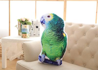 China Parrot Shaped 3d Animal Pillow , Kids Animal Pillows For Sofa Cushion for sale