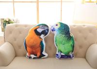China Parrot Shaped 3d Animal Pillow , Kids Animal Pillows For Sofa Cushion for sale