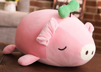 China Girls Custom Plush Toys / Simulation 3D Cute Pig Stuffed Toy With 100% PP Cotton Fill In for sale
