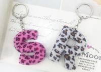 China Creative Plush S Letter Keychain Pendant / Ladies Bag Cute Car Keychains for sale