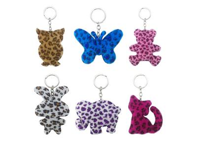 China Colorful Plush Animal Keychains Ladies Luggage Car Accessories CE Approved for sale