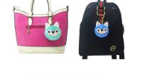 China Custom Cute Plush Keychains / 13cm 23g  PU Sequins Fox Fur Keychain Pendant for sale