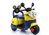 China Small Yellow Childrens Electric Ride On Cars / Baby Electric Motorcycle for sale