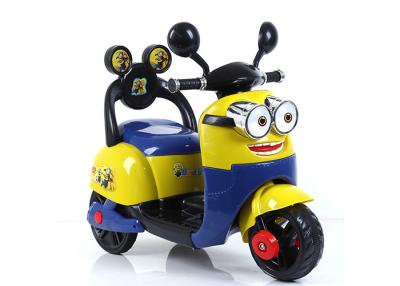 China Small Yellow Childrens Electric Ride On Cars / Baby Electric Motorcycle for sale