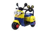 China Small Yellow Childrens Electric Ride On Cars / Baby Electric Motorcycle for sale