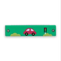 China Kindergarten Wooden Painted Eco Friendly Baby Toys Can Play Harmonica for sale