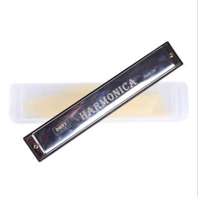 China Polyphonic Beginner 17cm 24 Hole Harmonica Entry Toy Children Adult Student Practice for sale