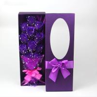 China Creative Artificial Rose Carnation Soap Flower Bouquet Gift Box Birthday Gift for sale