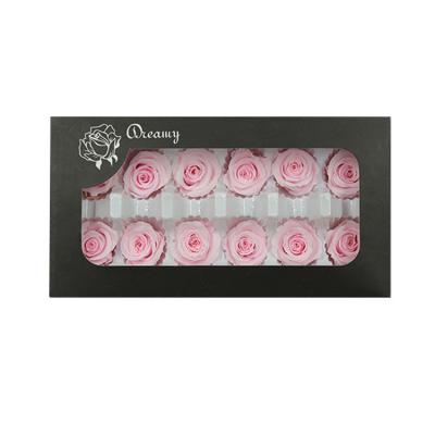 China A Grade 3-4cm Boxed Eternal Flower Keychain Gift Box Flower Head For Girls for sale