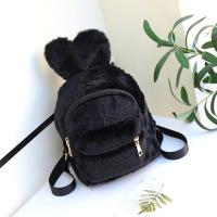 China Cartoon Cute Small Rabbit Plush Backpack / Plush Bag For Children In Pink Color for sale