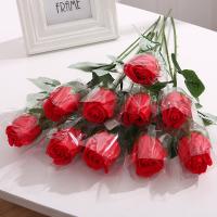 China Pink Simulate Eternal Rose Flower Soap Flower Bouquet With Single Rose for sale