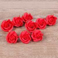 China Red Rose Petal Soap Flower Head Gift Box Special Flower Wrapping Material for sale
